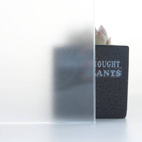 Shower Glass Acid Etching - Custom Glass Fabrication Service